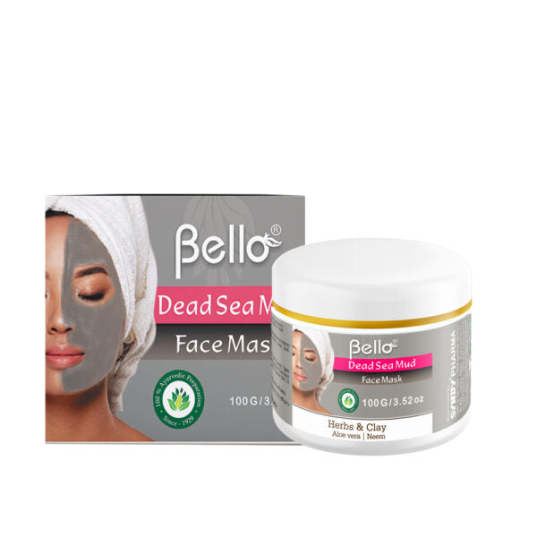 Bello Dead Sea Mud Face Mask-100gm – ThinkAyurvedaFirst™