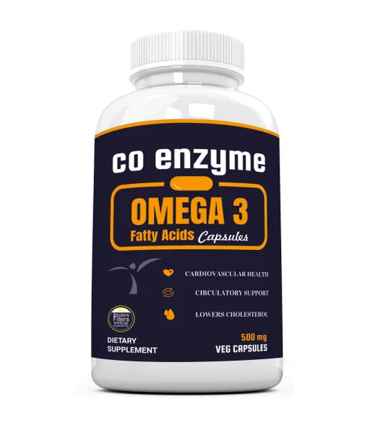 Co Enzyme with Omega 3 Fatty Acids - 90 Veg Capsules – ThinkAyurvedaFirst™
